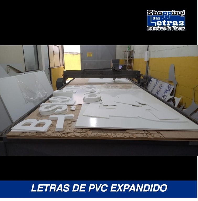 PVC Expandido - Letras Caixa | Shoppping das Letras